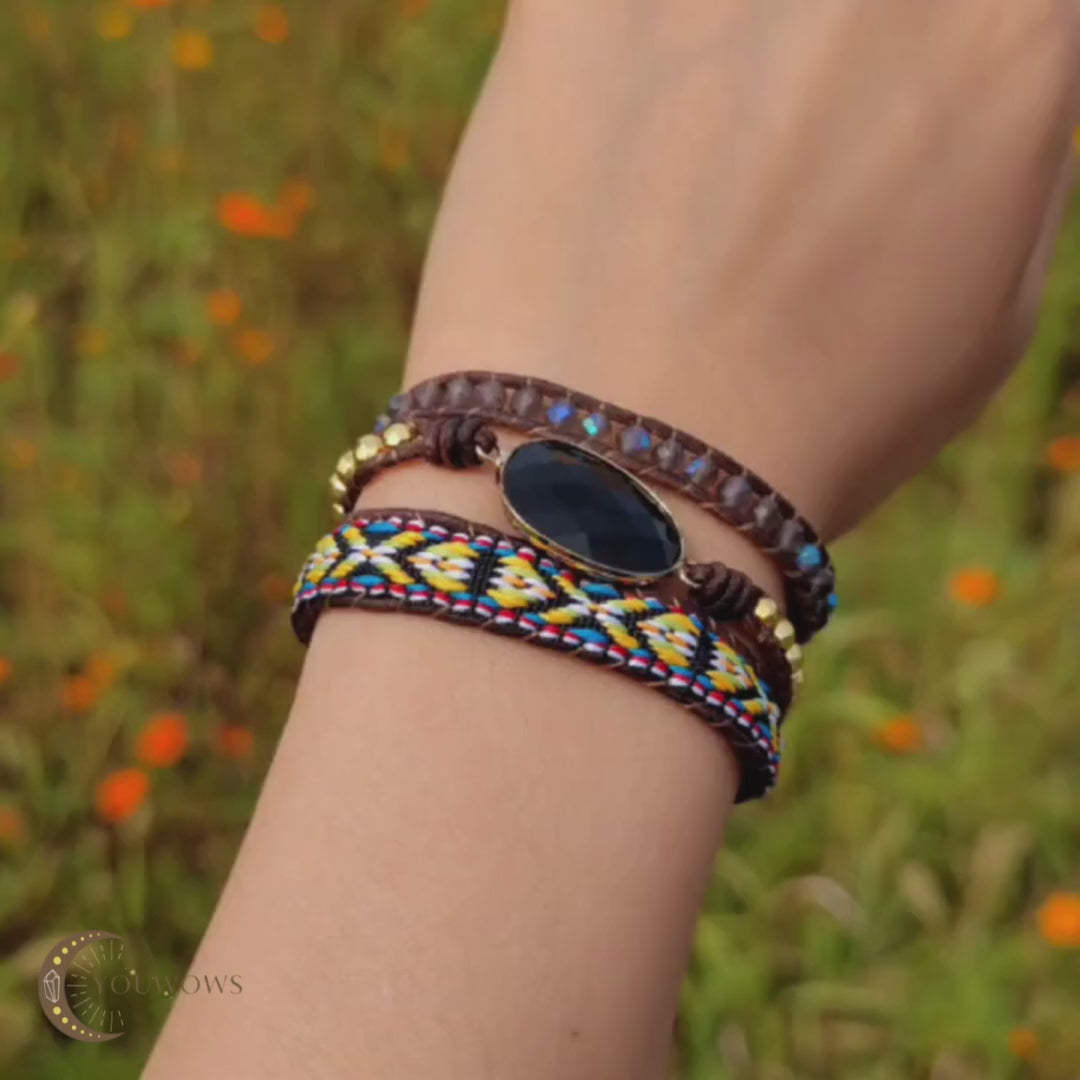 Natural Picasso Onyx Wrap Bracelet – Youwows